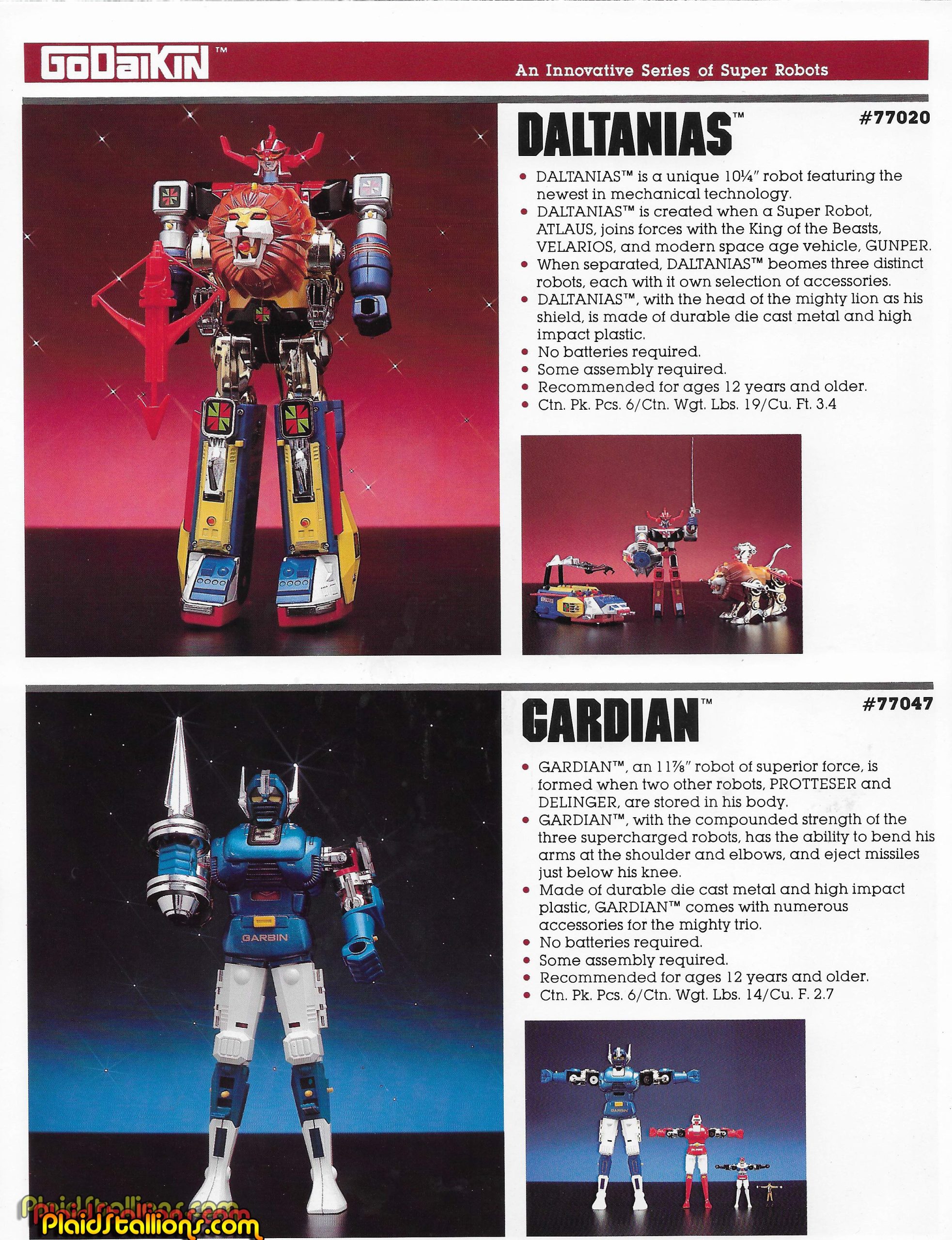 1984 BANDAI GODAIKEN CATALOG - PS