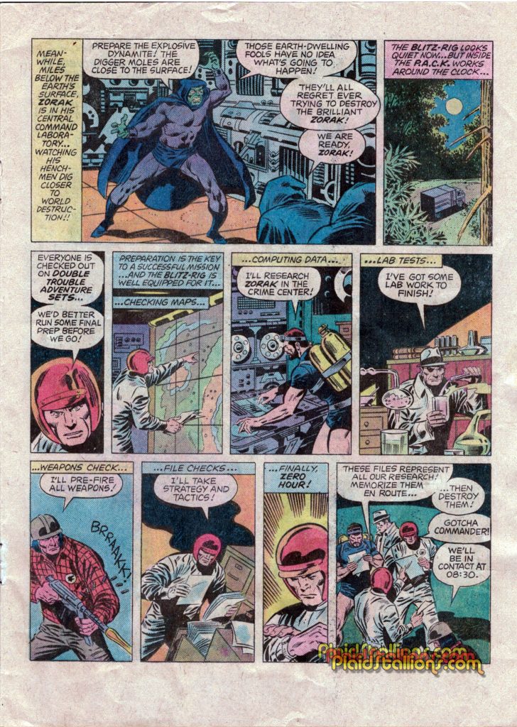 1975 BIG JIM WOLF PACK COMIC-MATTEL-MARVEL - Plaid Stallions