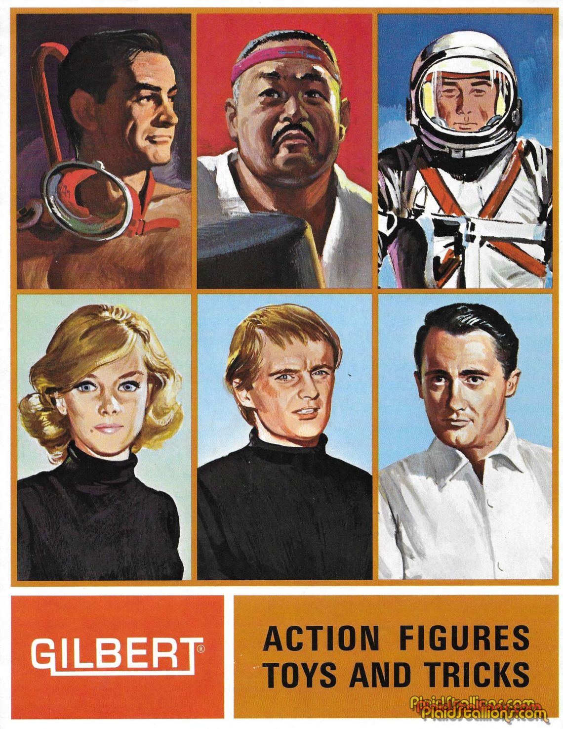 1966 Gilbert Toys Catalog- James Bond-Man From U.N.C.L.E-Honey West - PS