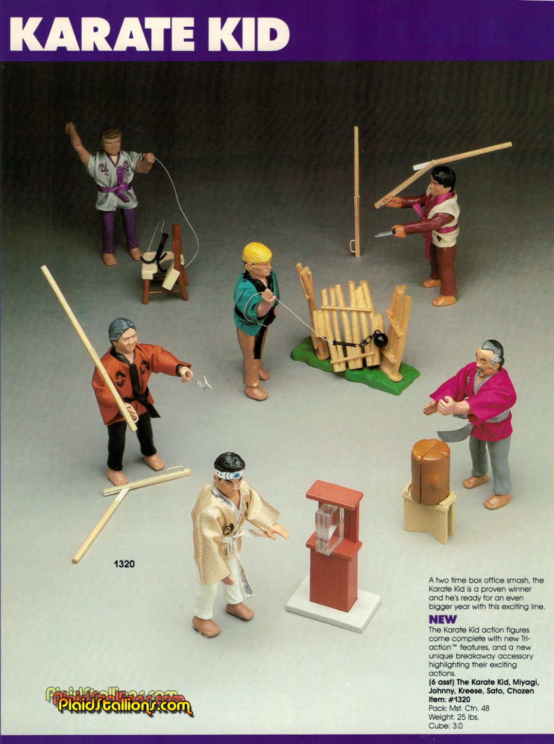 1987 Remco Toys Catalog- Karate Kid- AWA Wrestling- PS