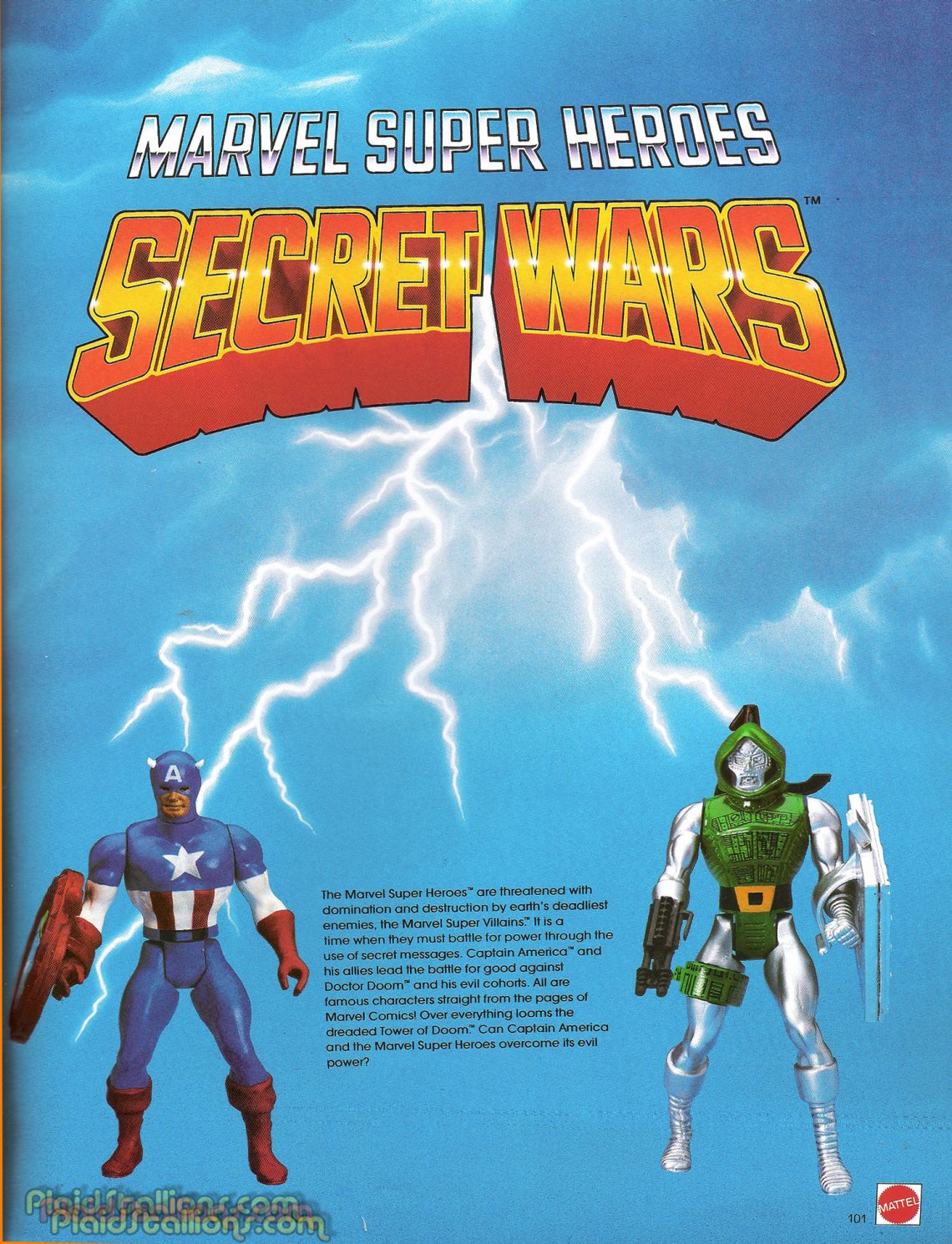 1984 Mattel Marvel Comics Secret Wars Catalog - PS