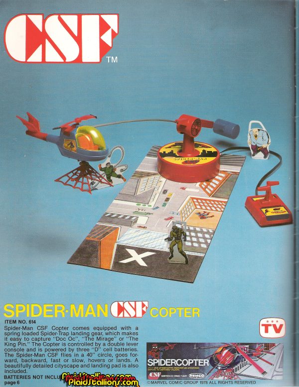 1978 Remco Toys Catalog- Energized Spider-Man - Utility Belts - Plaid ...