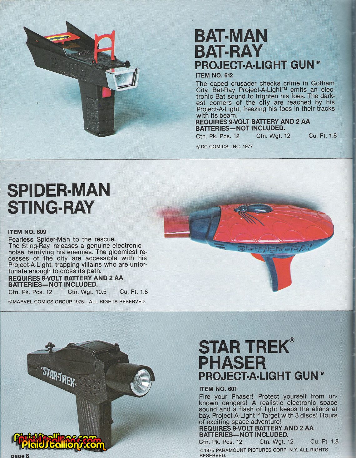 1978 Remco Toys Catalog- Energized Spider-Man - Utility Belts - PS