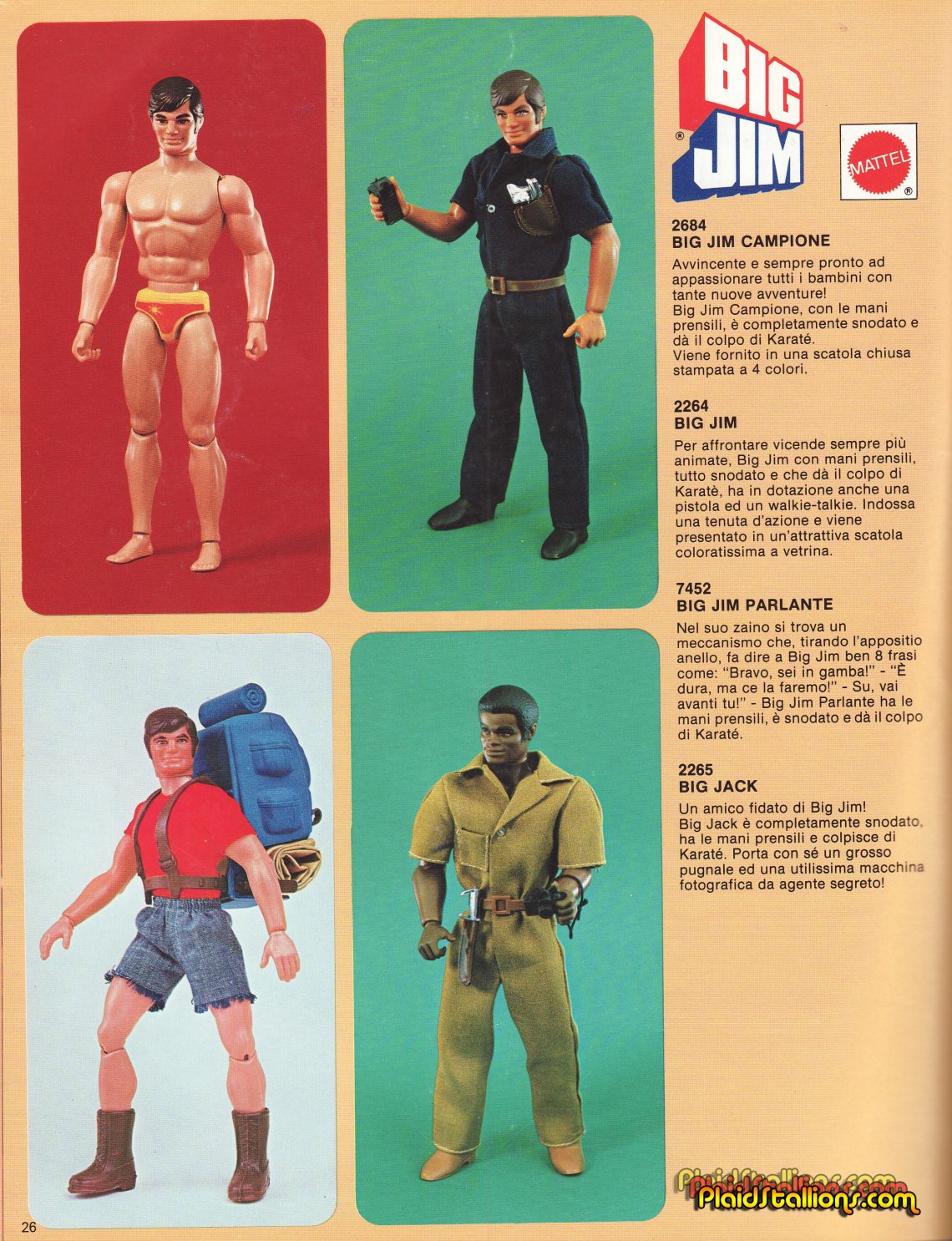 Mattel 1979 Big Jim Catalog from Italy - PS