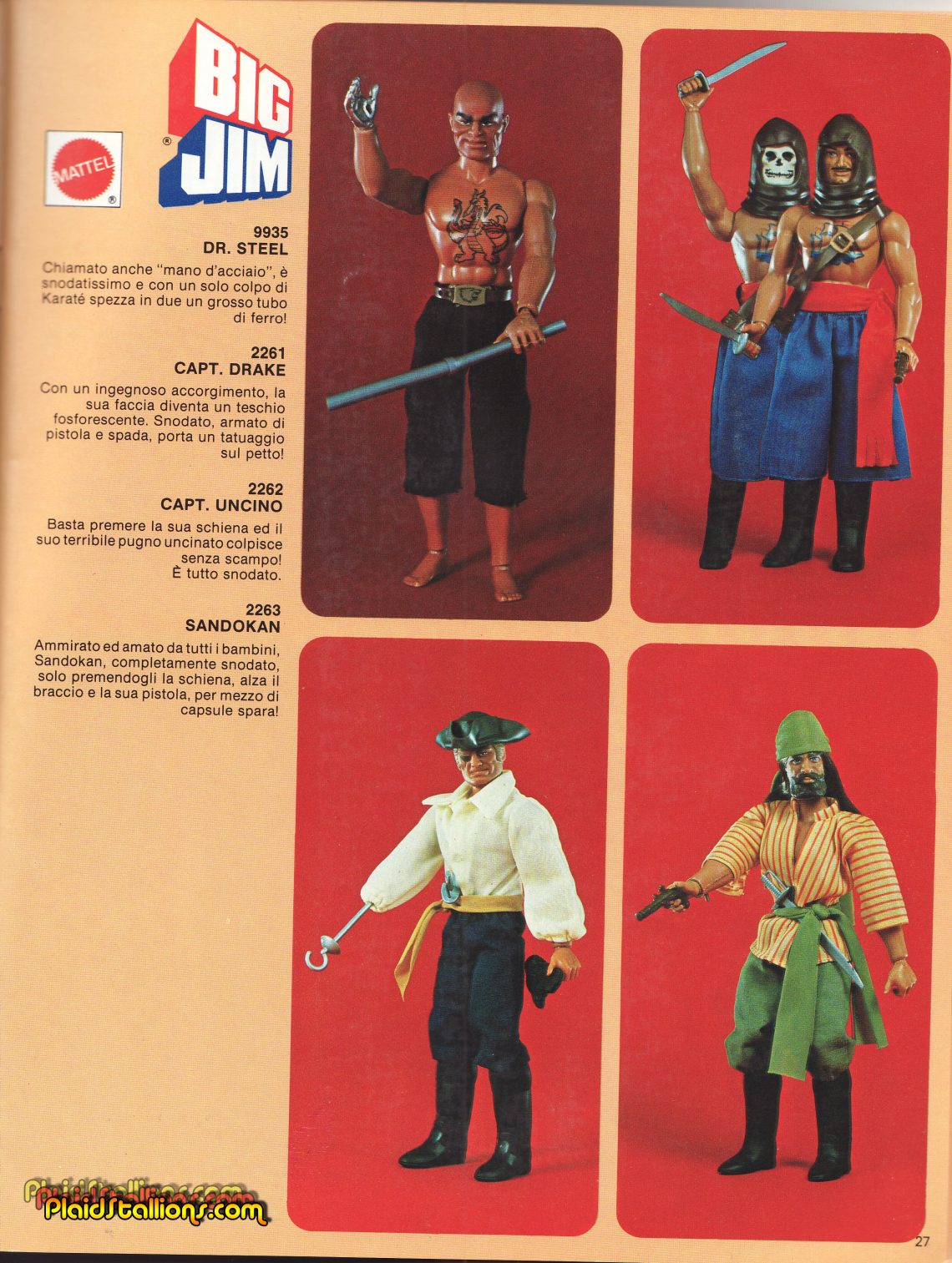 Mattel 1979 Big Jim Catalog from Italy - PS