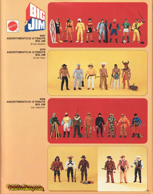 Mattel 1979 Big Jim Catalog from Italy - PS