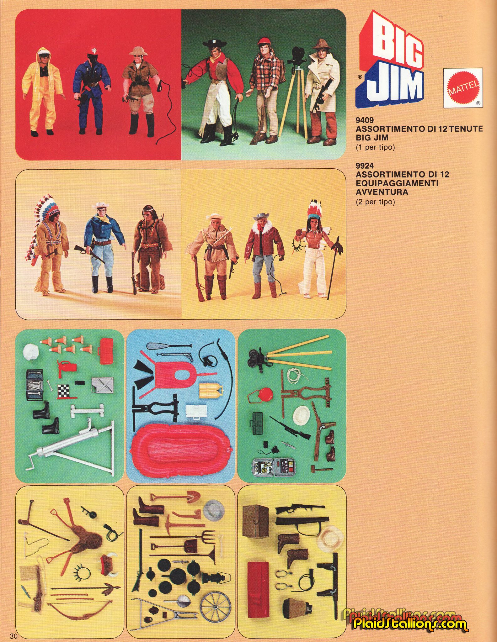Mattel 1979 Big Jim Catalog from Italy - PS