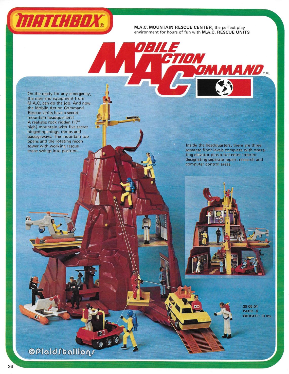 1975 Matchbox MAC Catalog- Mobile Action Command - PS