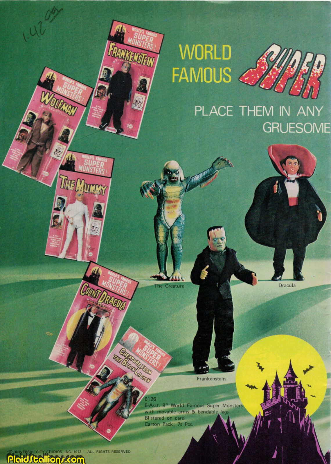 1974 AHI Catalog - Azrak Hamway- Super Monsters- Batman - PS