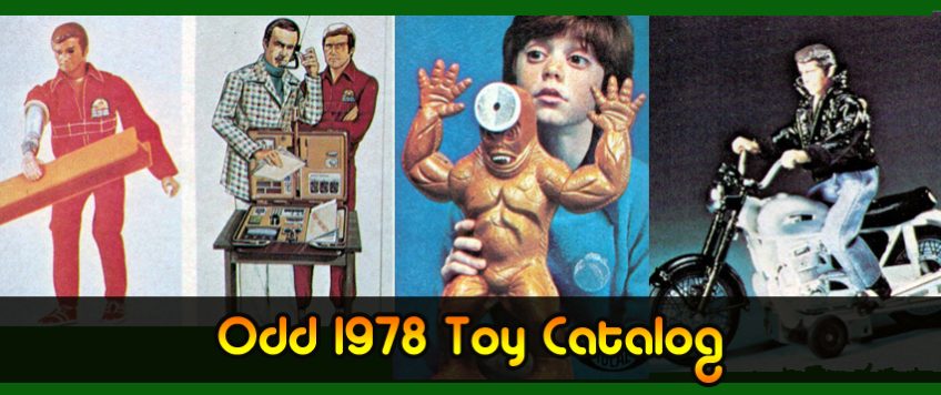 1978 toy catalog with oddball action figure assortment - PS