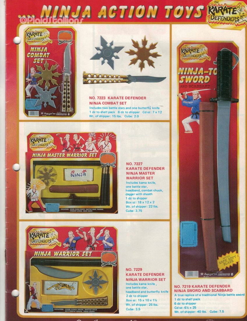 Imperial Toys Catalog 1986 Delta Force Ninjas Madballs - PS