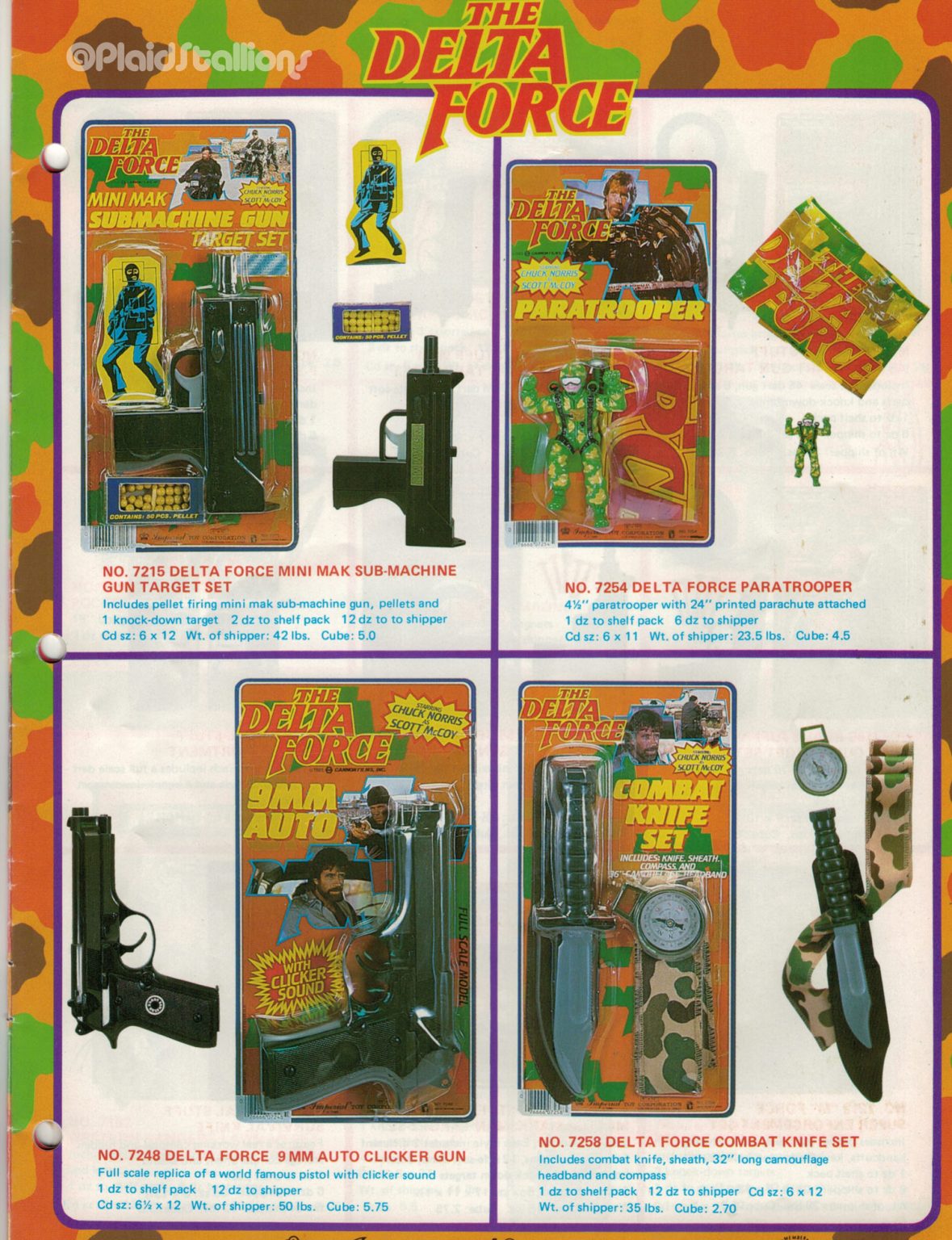 Imperial Toys Catalog 1986 Delta Force Ninjas Madballs - PS