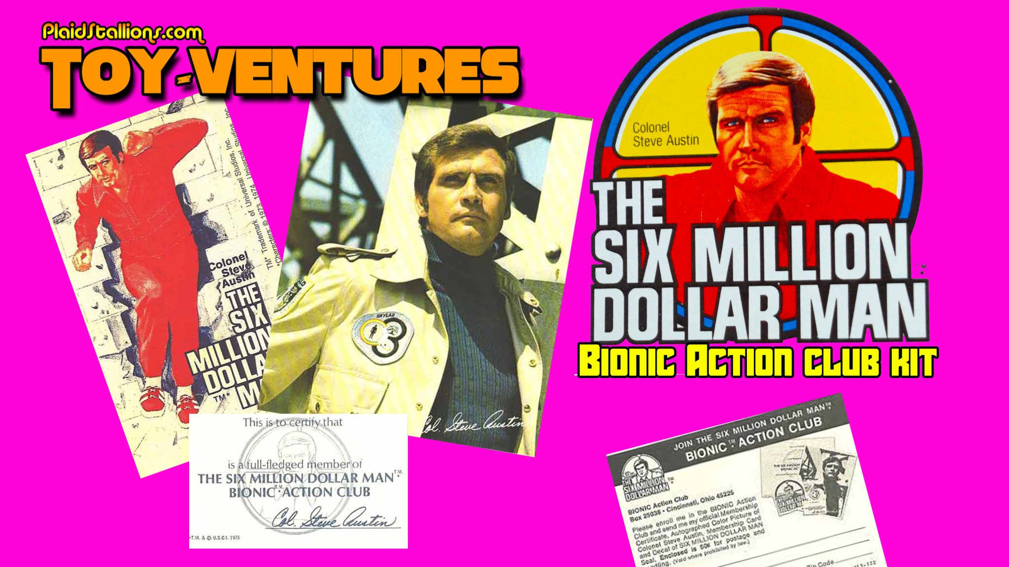 Toy-Ventures: Six Million Dollar Man Bionic Action Club Kit - PS