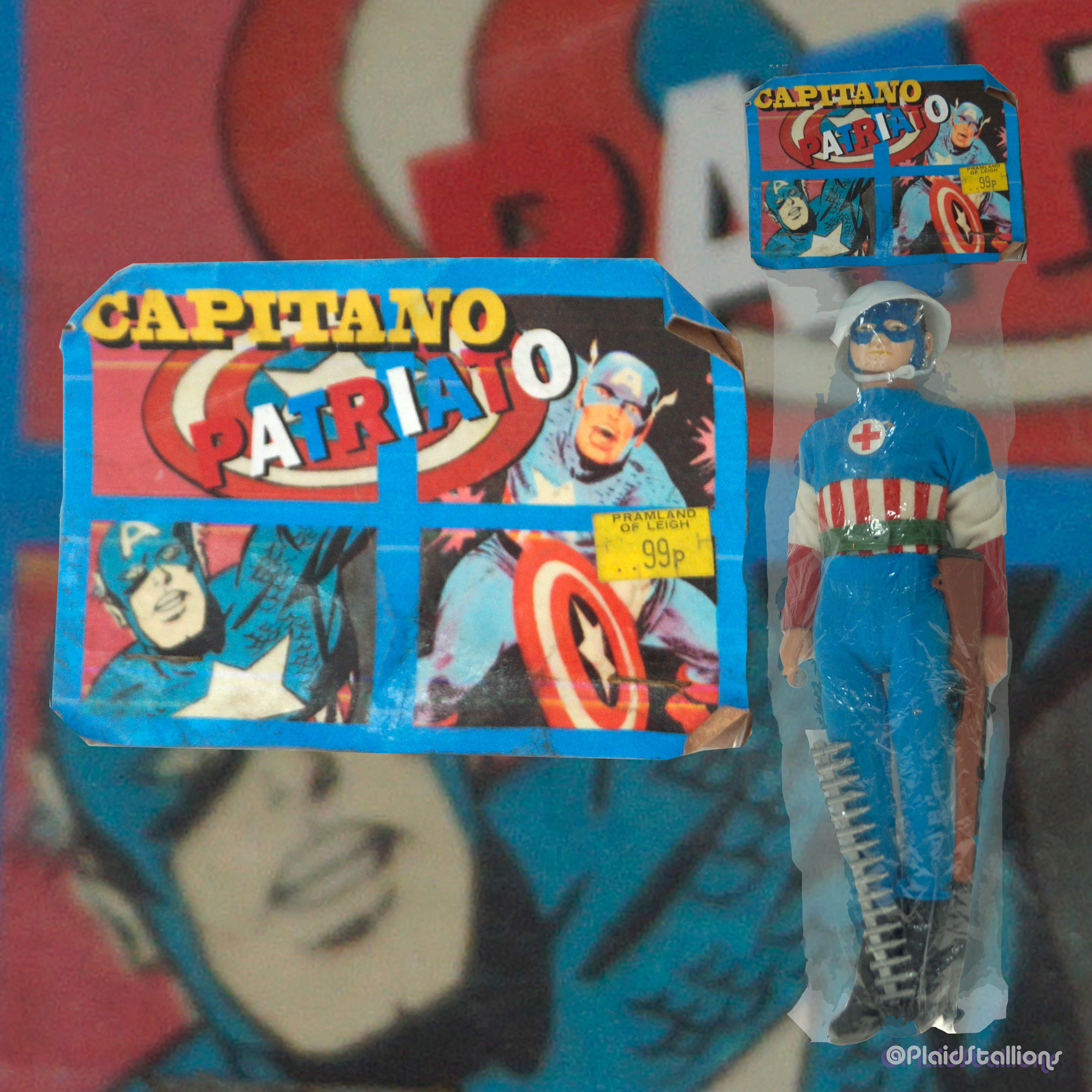 Capitano Patriato : Knock-Off Mego Captain America - PS